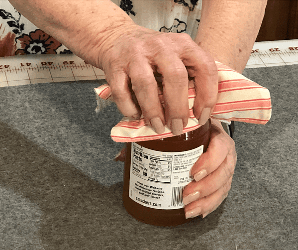 Easy DIY jar opener gripper - Nana Sews