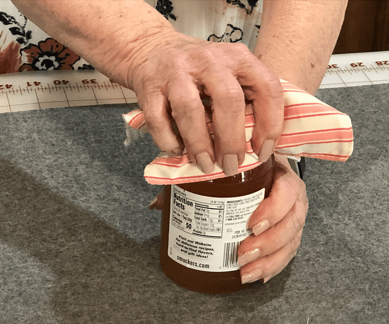 Easy DIY jar opener gripper - Nana Sews