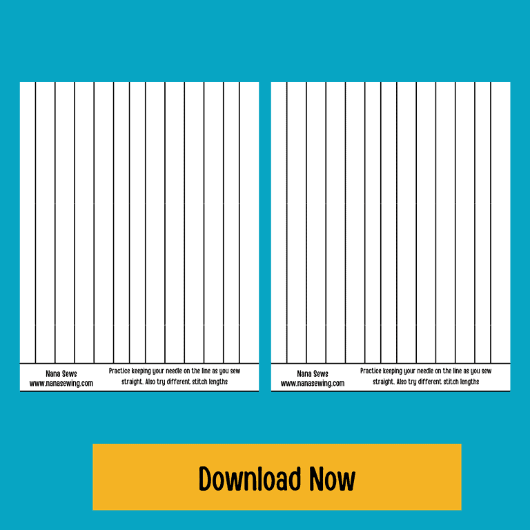 Master Your Stitches: 6 Easy Sewing Practice Sheets - Nana Sews
