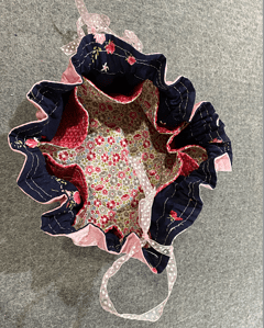 Drawstring makeup bag easy sewing tutorial - Nana Sews