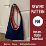DIY Hobo bag pattern: super easy and versatile - Nana Sews