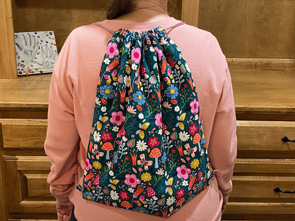 How to Sew a Drawstring Bag-Easy 30-minute project - Nana Sews
