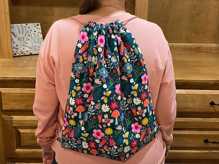 How to Sew a Drawstring Bag-Easy 30-minute project - Nana Sews
