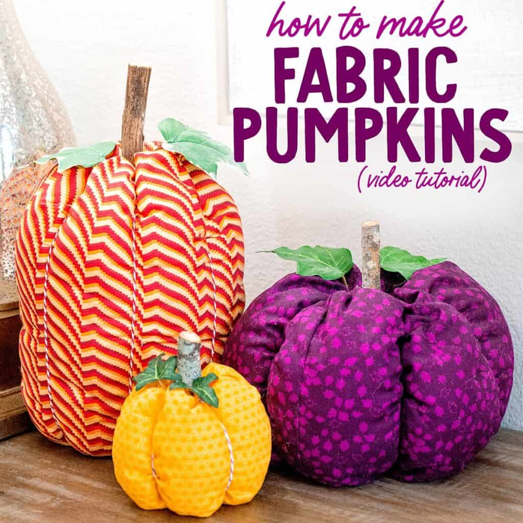 15 Fabric Pumpkins Pattern: Easy Free Sewing Patterns - Nana Sews