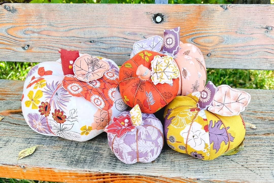 15 Fabric Pumpkins Pattern: Easy Free Sewing Patterns - Nana Sews