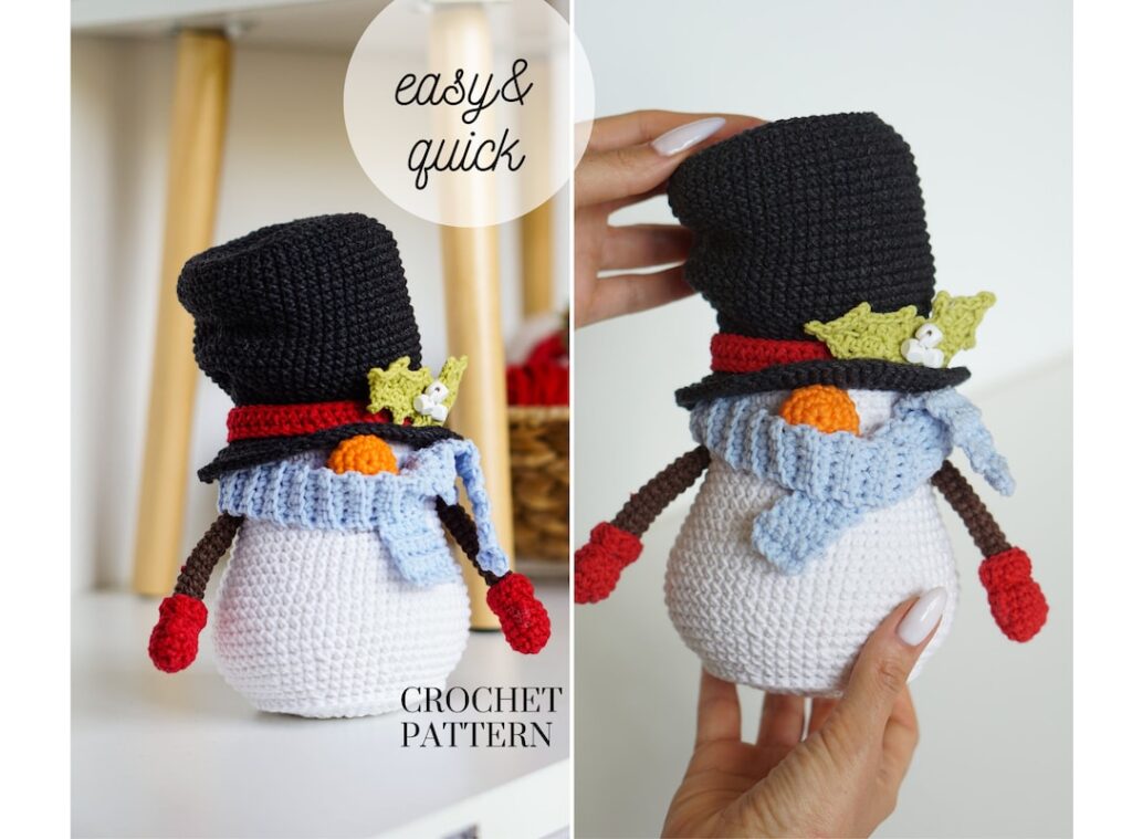 13 Crochet Snowman Patterns: Easy Christmas Patterns - Nana Sews