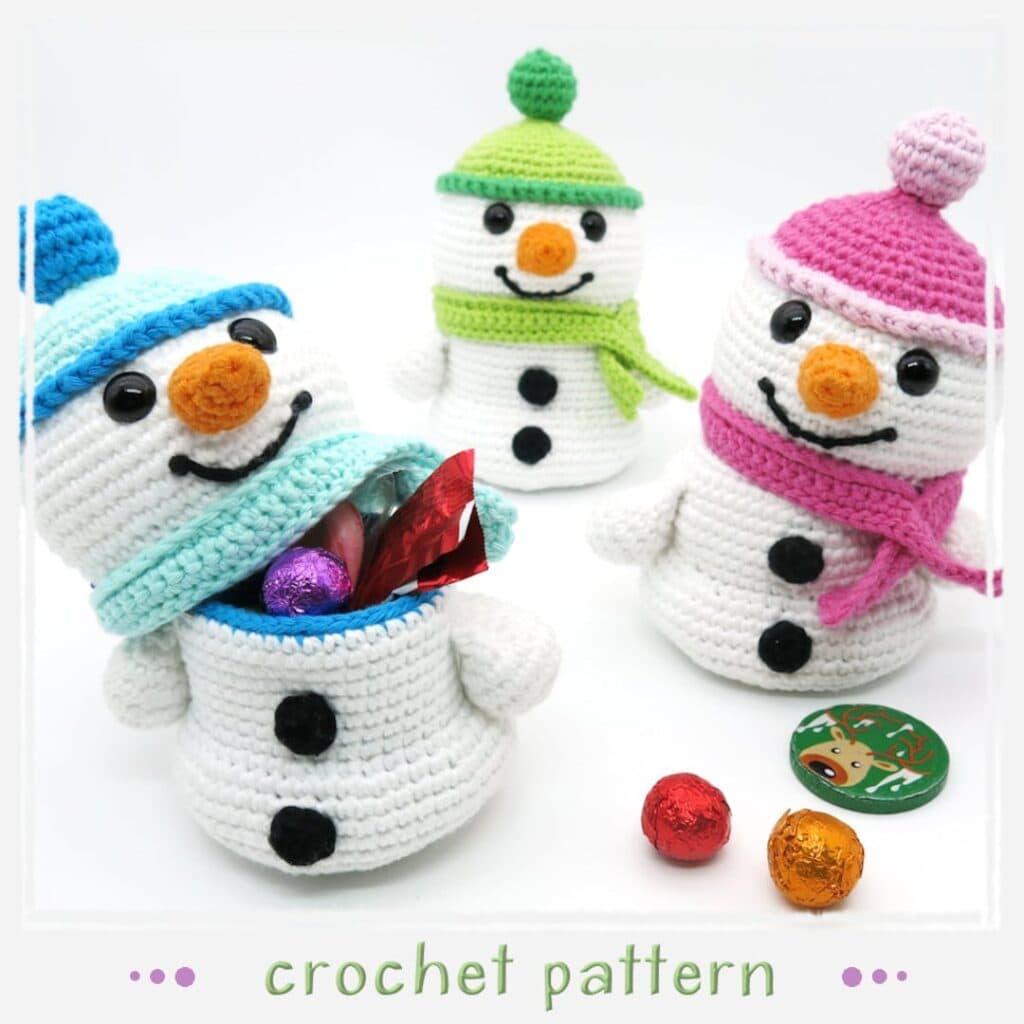 13 Crochet Snowman Patterns: Easy Christmas Patterns - Nana Sews
