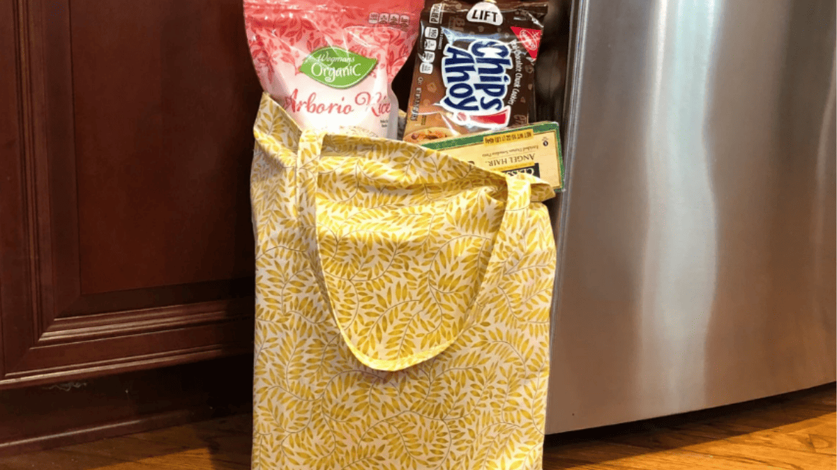 Easy Reusable Shopping Bag Patterns To Make In An Hour - Nana Sews