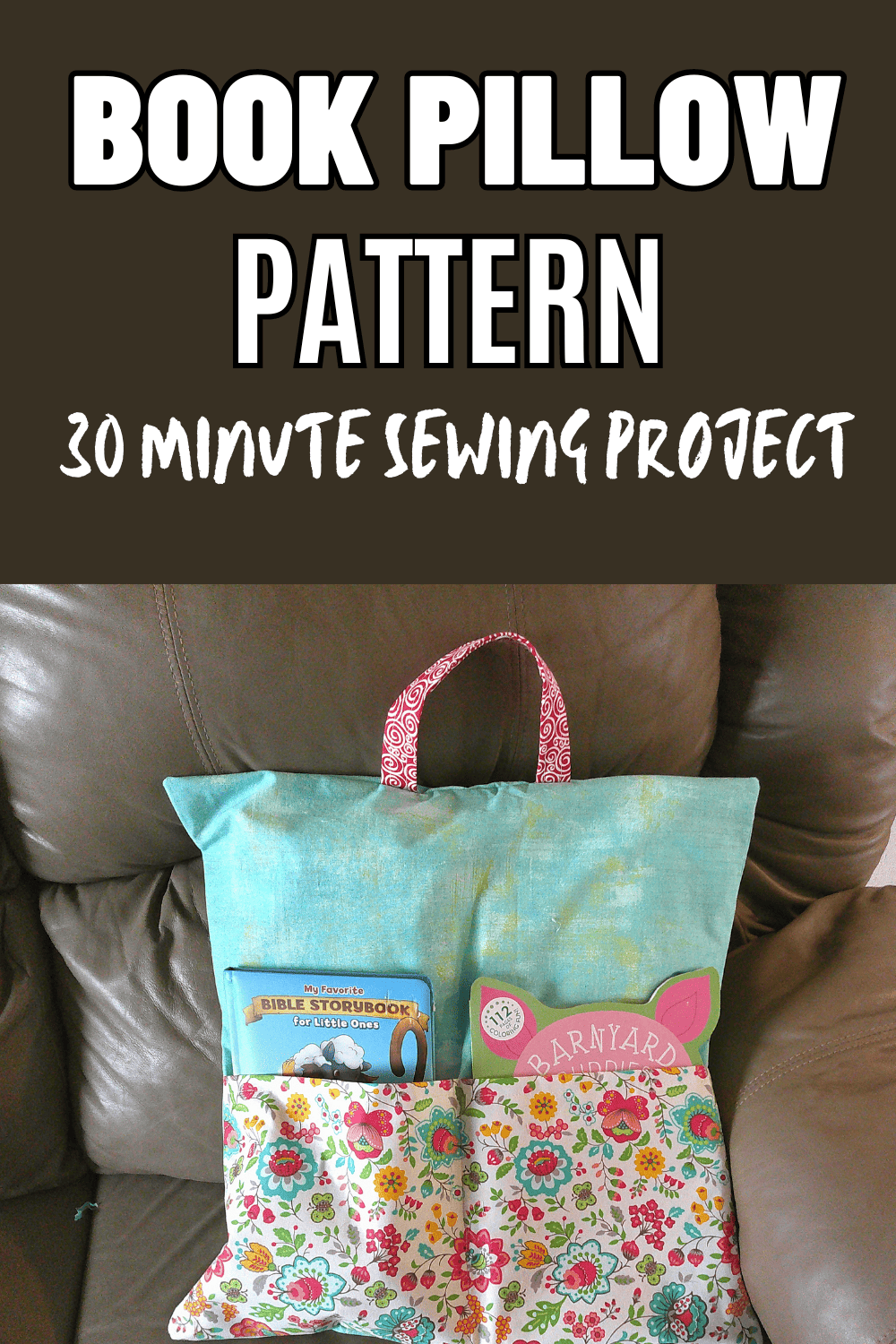 Book Pillow Pattern: 30-Minute Easy Beginner Sewing Project - Nana Sews